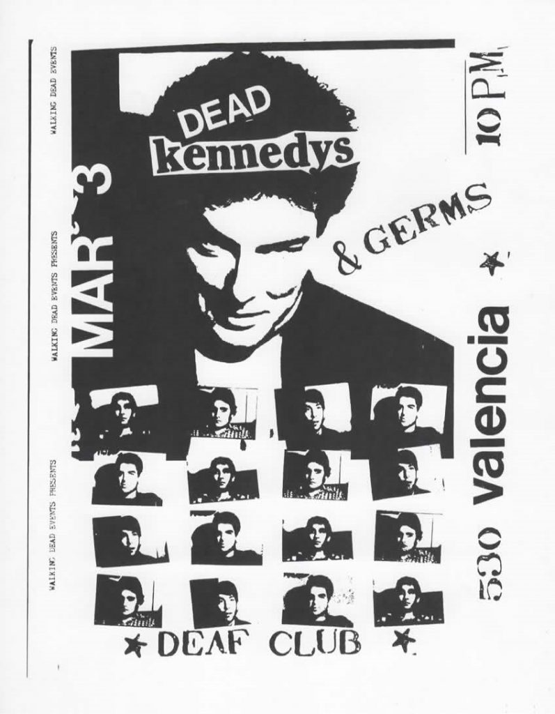 The Germs – Show List and Key Dates | center label